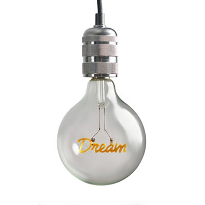 ValueLights Vintage Style 2w LED ES E27 Edison Screw Word Script Dream ...