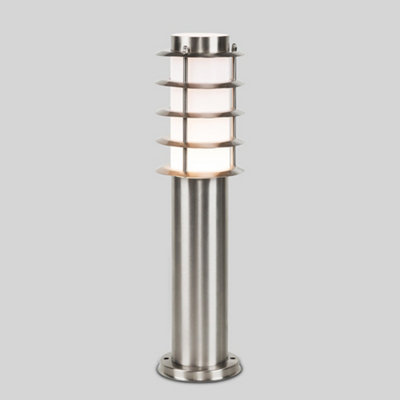 ValueLights Wharf Modern Integrated LED Outdoor Stainless Steel Bollard ...