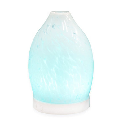 ValueLights White Confetti Glass Aroma Diffuser Lamp Essential Oil ...