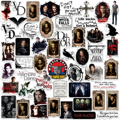 Vampire Diaries Deluxe Stickers (Pack of 100) Multicoloured (One Size)