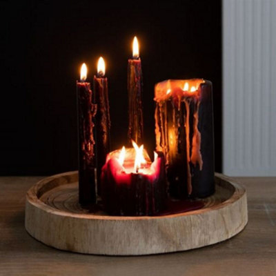 Vampire Tears Halloween Pillar Candle - 3 Wick