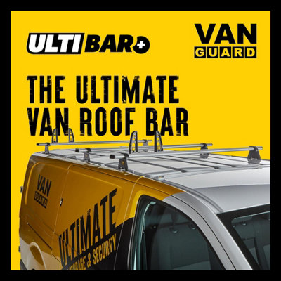 Van Guard Ford Transit Courier (2014-2023) Roof Rack 2 Aluminium Roof ...