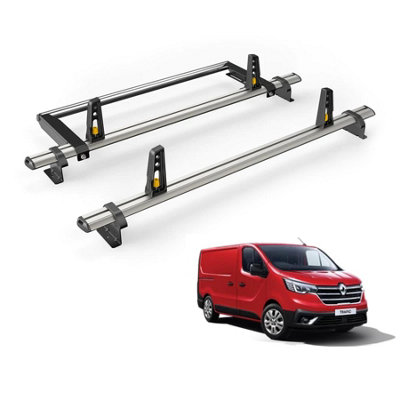 Van Guard Renault Trafic (2014+) Roof Rack 2 Aluminium Roof Bars, Rear ...