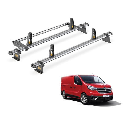 Van Guard Trade Renault Trafic (2014+) Roof Rack 2 Steel Roof Bars ...
