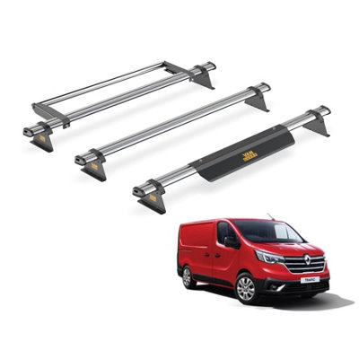 Van Guard Trade Renault Trafic (2014+) Roof Rack 3 Steel Roof Bars ...