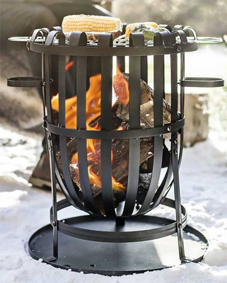 Vancouver Firebasket - Steel - L50 x W50 x H56 cm - Black