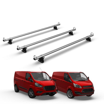 VanDemon Ford Transit Custom (2013-2024) 3 Bar Roof Rack Heavy Duty Van ...