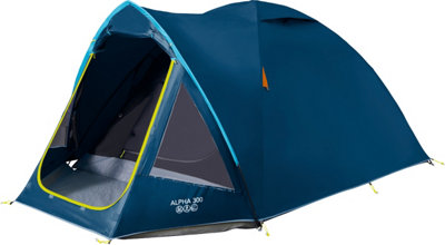 Vango Alpha 300 CLR 3-Man Tent - Blue CLR | DIY at B&Q