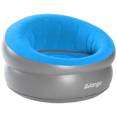 Vango Inflatable Donut Flocked Chair (Mykonos Blue)