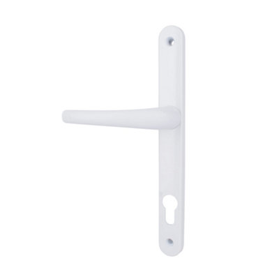 Vanguard Inline Narrow Backplate Sprung Lever Door Handle - White (Sold ...
