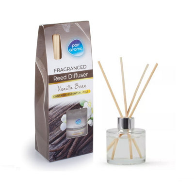 Vanilla Bean Scented Reed Diffuser Home Fragrance With Essential Oil 30ml Bottle