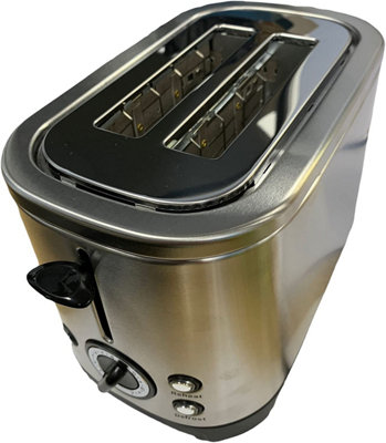 Vanilla Leisure 2 Slice Low Wattage 220v/240v Toaster, Stainless Steel