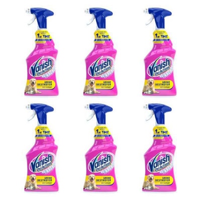 Vanish Pet Expert Oxi Action Stain Remover Spray 500ml - Pack of 6 ...