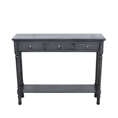 Vanity Living Slim Console Table, 3 Drawer Entryway & Hallway Cabinet