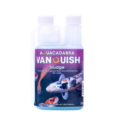 Vanquish Pond Sludge Solution Remove Nitrite Ammonia Health Fish Koi 250ml