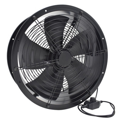Variable Speed Ventilation Wall Mounted Exhaust Axial Fan 16 Inch
