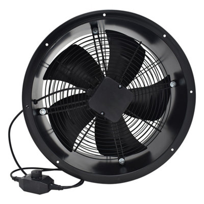 Variable Speed Ventilation Wall Mounted Exhaust Axial Fan 18 Inch