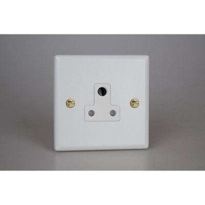 Varilight 1-Gang 5A Round Pin Socket