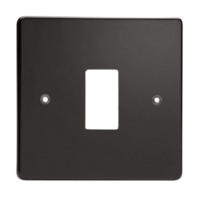 Varilight 1-Gang Grid Plate (Single Plate) Premium Black XDLPG1-P | DIY ...