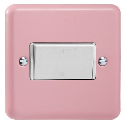 Varilight 10A Fan Isolating Switch (3 Pole) Rose Pink | DIY at B&Q