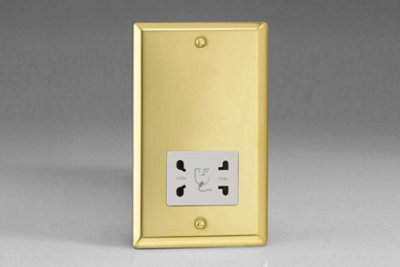 Varilight Dual Voltage Shaver Plug Socket 240V/115V 240V/115V Victorian ...