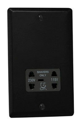 Varilight Dual Voltage Shaver Socket 240V/115V