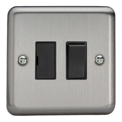Varilight Fused Spur 2-Gang 13A Double Pole Switched Socket