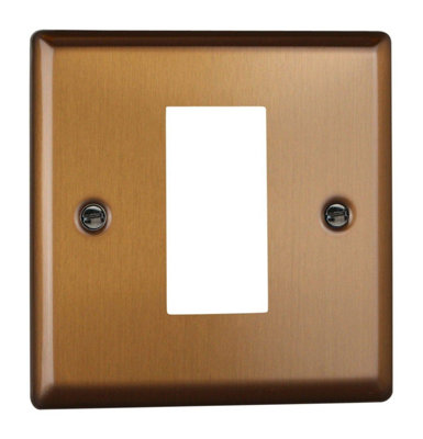 Varilight XYG1.BZ Urban Brushed Bronze DataGrid Plate (1 DataGrid Space)