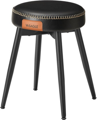 VASAGLE Bar Stool for Dining, Kitchen, Office, Upholstered, Synthetic ...