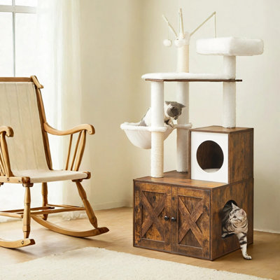 VASAGLE Bookshelves, 6-Tier Bookcase, Cube Display Shelf, Freestanding ...