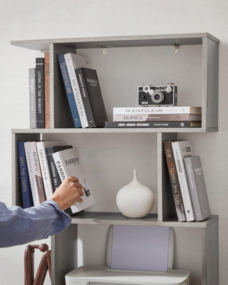 VASAGLE Bookshelves, 6-Tier Bookcase, Cube Display Shelf, Freestanding ...