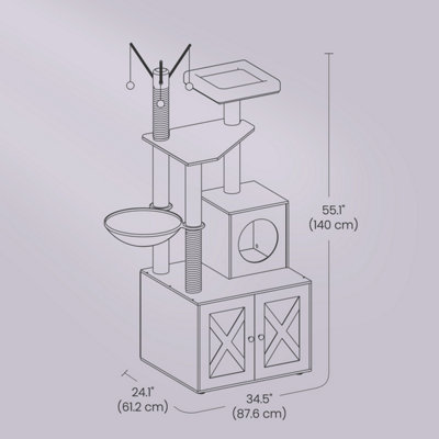 VASAGLE Bookshelves, 6-Tier Bookcase, Cube Display Shelf, Freestanding ...