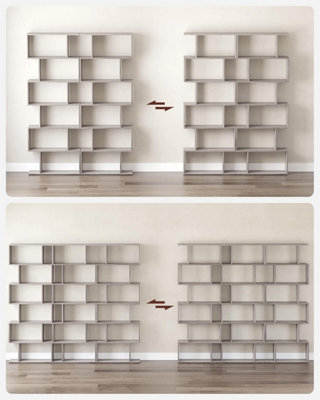 VASAGLE Bookshelves, 6-Tier Bookcase, Cube Display Shelf, Freestanding ...