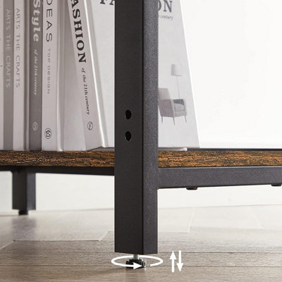 VASAGLE Computer Desk Industrial Design PC 2 Shelves on Right or Left ...