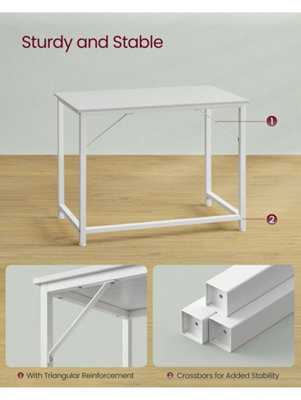 VASAGLE Computer Desk, Small Office Desk And Workstation, Work Desk ...