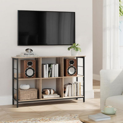 VASAGLE Display Storage Rack, 2-Tier Ladder Shelf, Bookcase, Storage ...