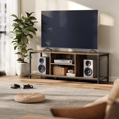 VASAGLE Entertainment Center, Large TV Console with Open Storage Design ...
