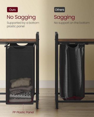 4 compartment laundry basket store