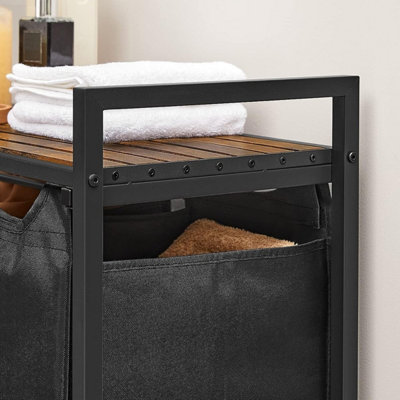 VASAGLE Laundry Basket, Laundry Hamper, Laundry Sorter with 3 Pull-Out ...