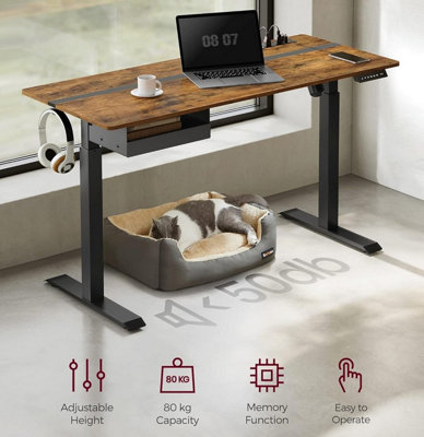 VASAGLE Office Platform, Extended Electric Standing Desk with Smart ...