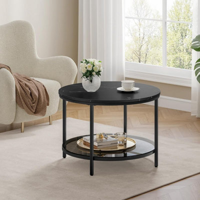 VASAGLE Sofa Cocktail Table, Coffee Table, Living Room Table, Faux ...