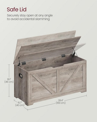 VASAGLE Storage Chest, Storage Bench, Blanket Box, Shoe Storage Bench ...