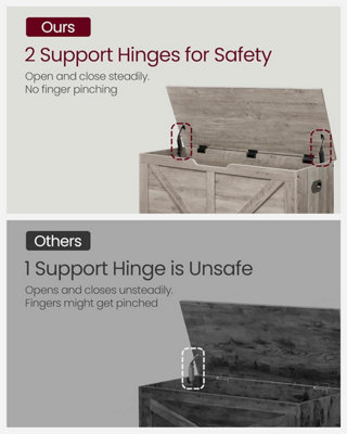 VASAGLE Storage Chest, Storage Bench, Blanket Box, Shoe Storage Bench ...