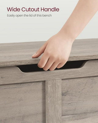 VASAGLE Storage Chest, Storage Bench, Blanket Box, Shoe Storage Bench ...