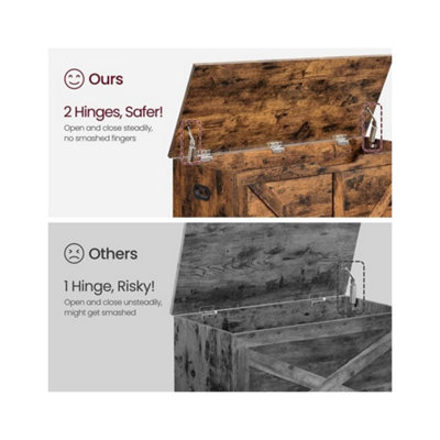 VASAGLE Storage Chest, Storage Bench, Toy Chest Box Organiser with ...