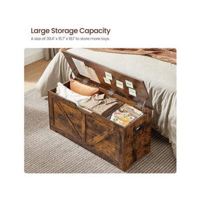 VASAGLE Storage Chest, Storage Bench, Toy Chest Box Organiser with ...
