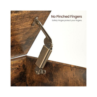 VASAGLE Storage Chest, Storage Bench, Toy Chest Box Organiser with ...