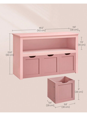 VASAGLE Toy Storage For Kids, Kids Storage Unit, Storage Cabinet With ...