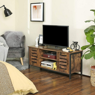 VASAGLE TV Stand, TV Console Unit with Shelves, Cabinet with Storage ...