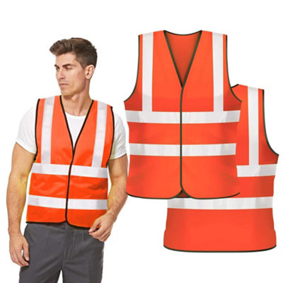 Vasego Hi Visibility Custom Safety Work Vest for Men Vest with Velcro ...